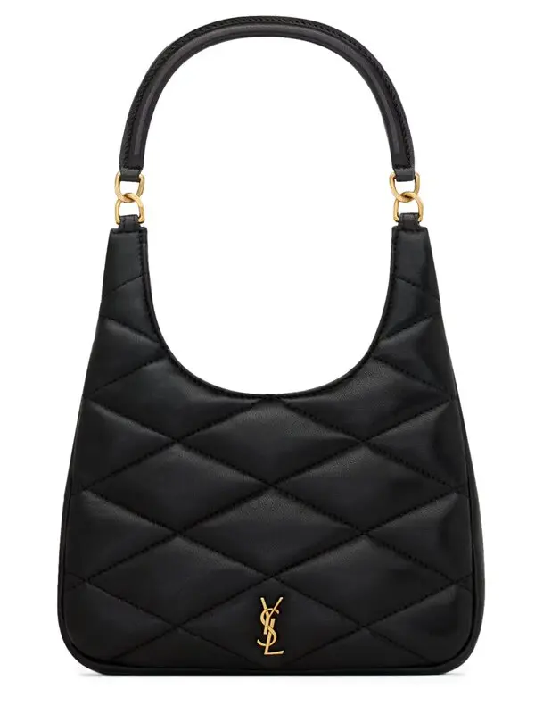 Saint Laurent Sade Quilted Lambskin Leather Hobo Bag