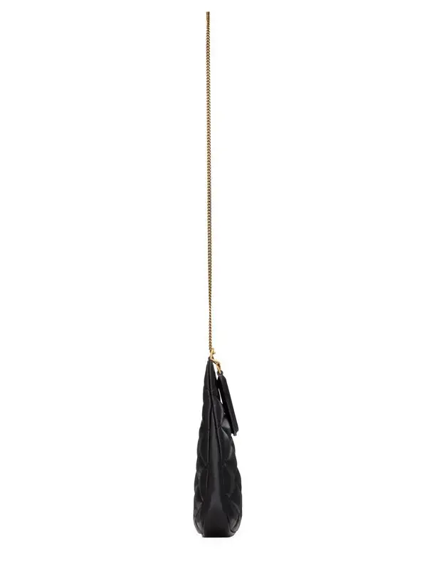 Saint Laurent Sade Quilted Lambskin Leather Hobo Bag