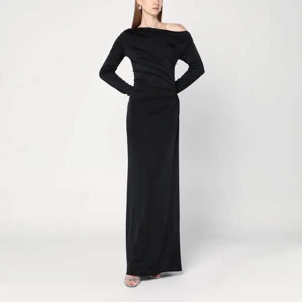 Victoria Beckham Long Sleeve Ruched Dress