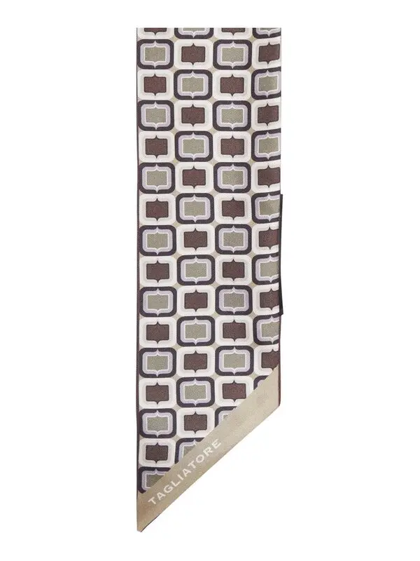 Tagliatore Scarf With Geometric Print