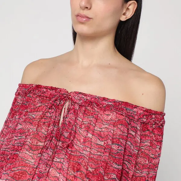 Isabel Marant Étoile Off-the-shoulder Printed Top