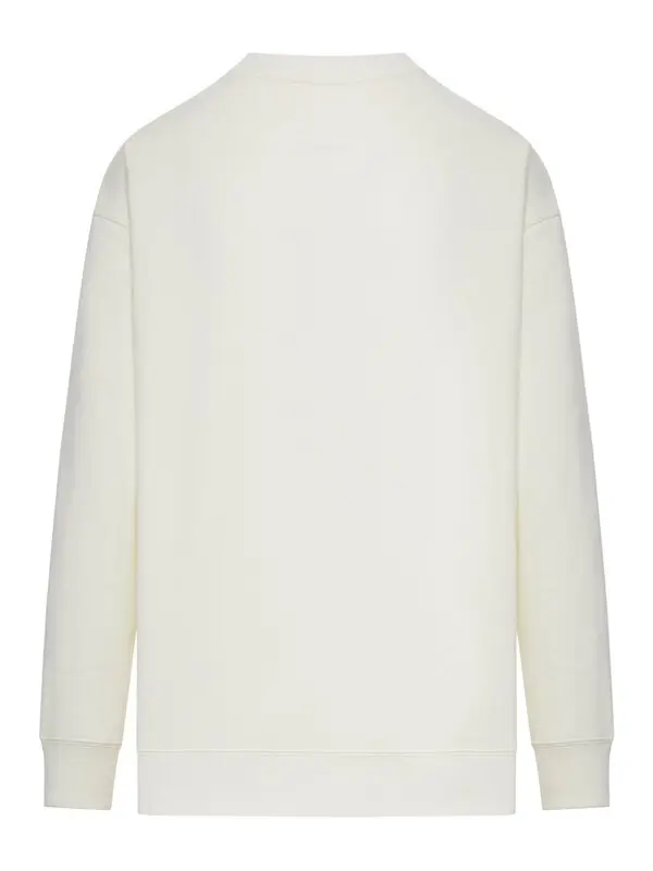 JIL SANDER Crew Neck Cotton Sweatshirt With Logo - Multicolor