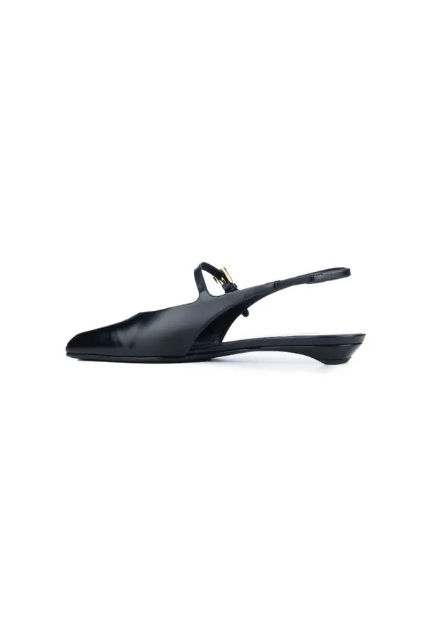 Prada Slingback Flats With Buckled Strap - Multicolor