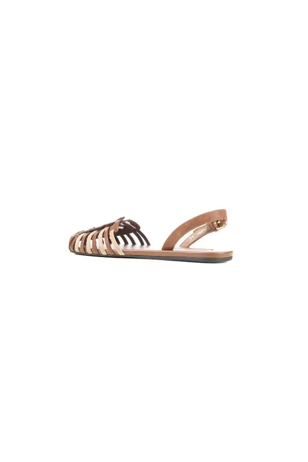 Miu Miu Woven Slingback Flats