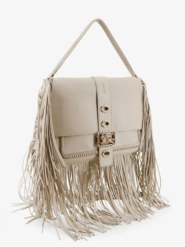 Burberry Rider Leather Handbag With Equestrian Logo Detail - Multicolor