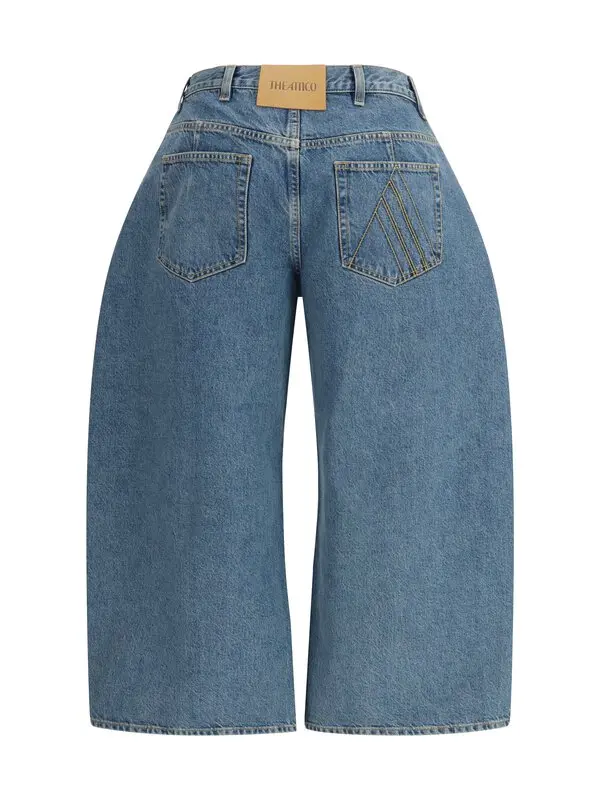 Attico Wide-leg Denim Jeans