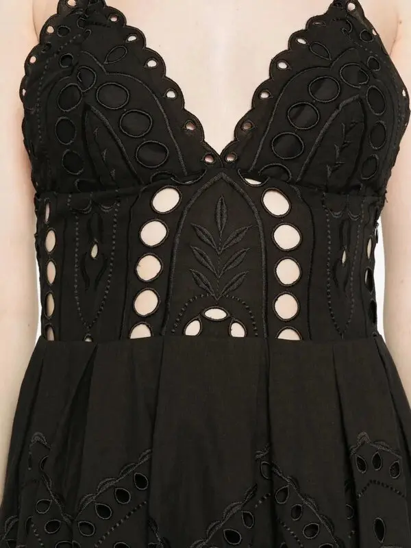 Charo Ruiz Ibiza Lace Trimmed Short Dress