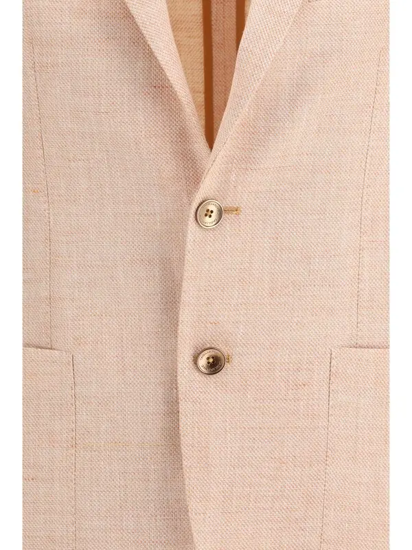 Tagliatore Blazer Linen Blazer - Orange