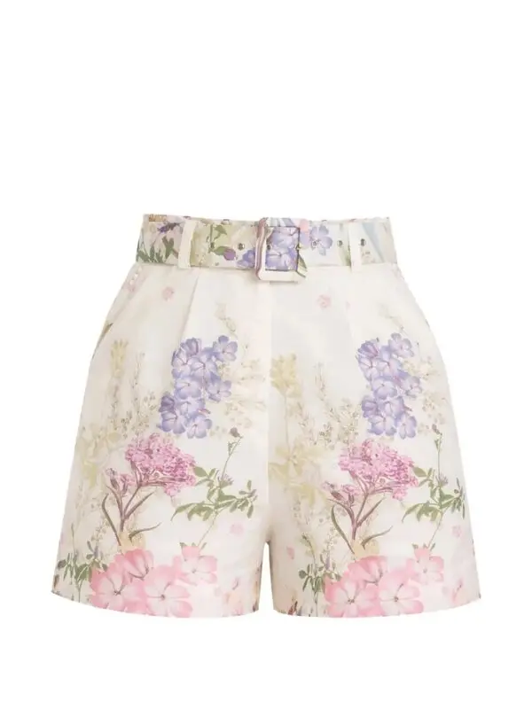 Charo Ruiz Ibiza Printed Belted Shorts - Multicolor