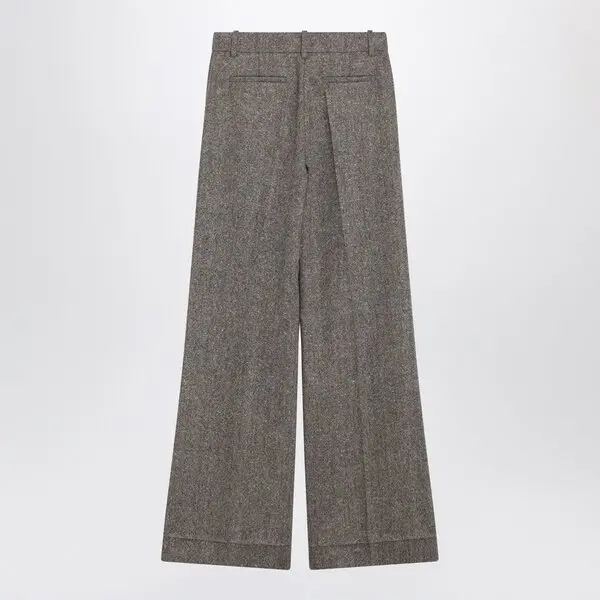 Valentino Garavani Patterned Wool Palazzo Trousers