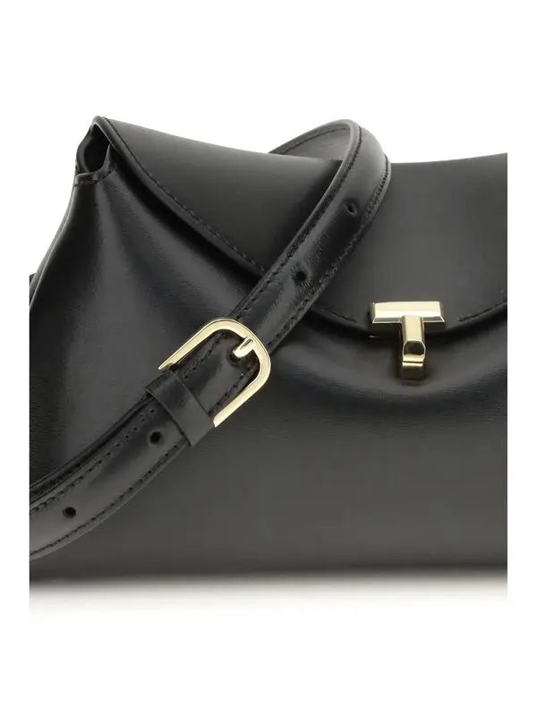 TOTEME T-lock Clutch In Smooth Leather