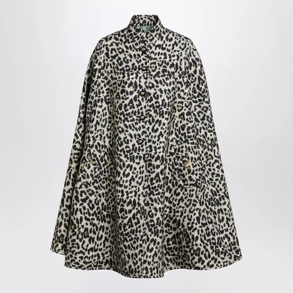 Valentino Garavani Animal-print Wool Cape - Multicolor