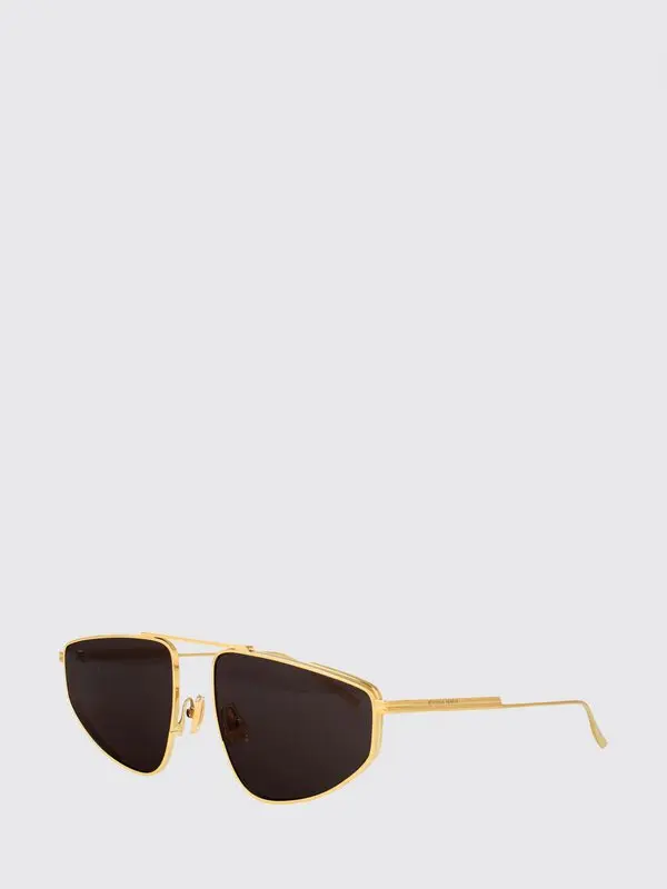 Bottega Veneta Yellow Gold Metal Sunglasses - Multicolor