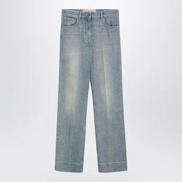 Valentino Garavani Light Washed-effect Jeans - Blue