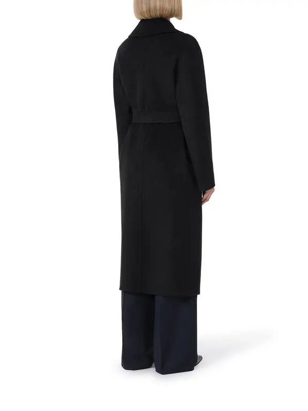 Max Mara Cashmere Blend Midi Coat - Black