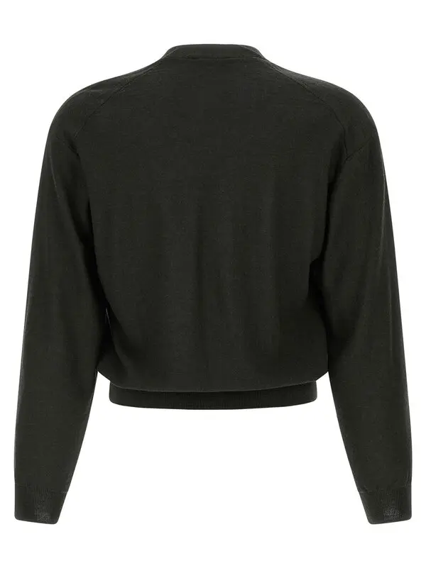 LEMAIRE Twisted Wool Blend V-neck Cardigan