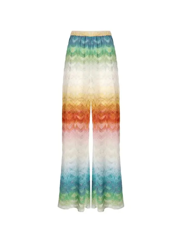 Missoni Viscose Patterned Pants - Multicolor