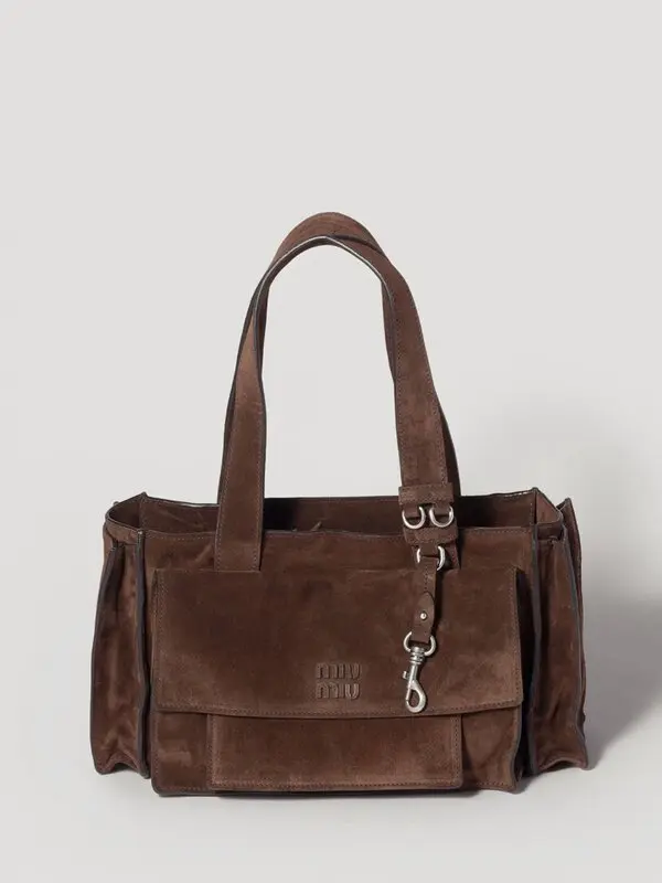 Miu Miu Calf Leather Shoulder Bag - Brown