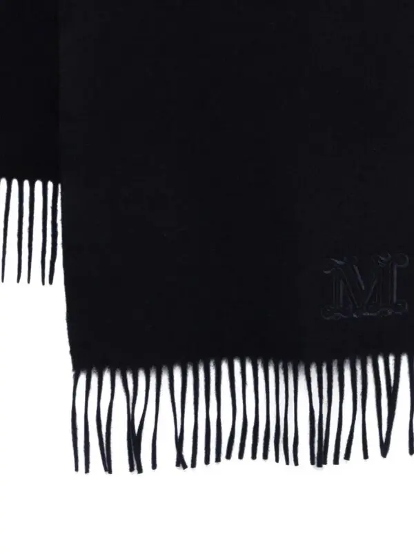 Max Mara Monogram Embroidered Cashmere Stole - Multicolor