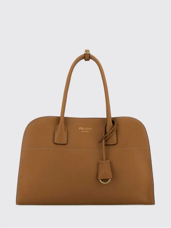 Prada Leather Shoulder Bag - Brown