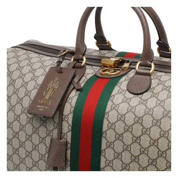 Gucci Large Savoy Duffle Bag - Gray