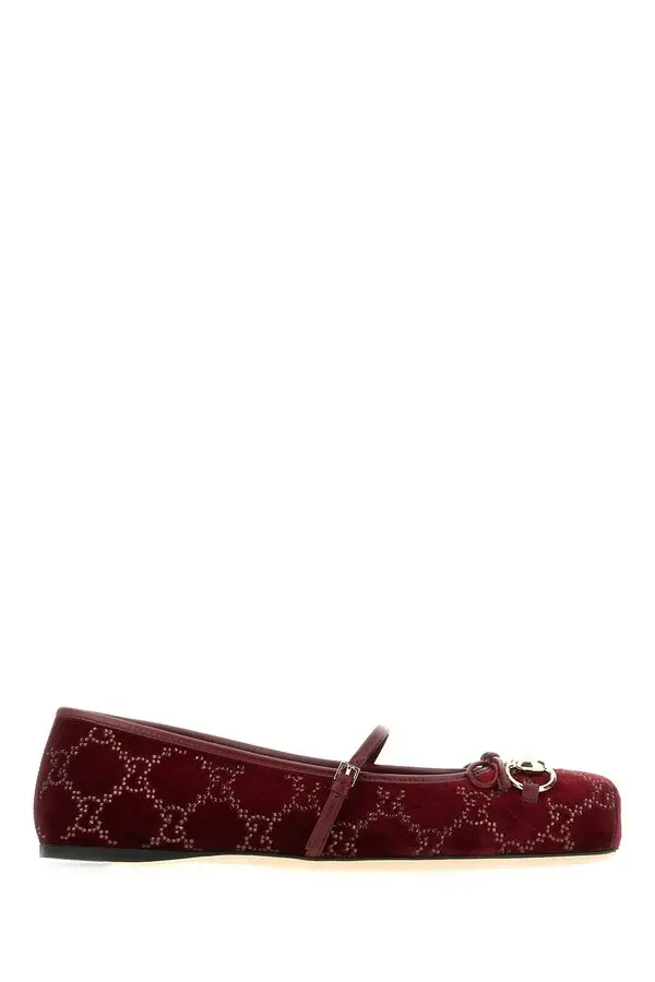 Gucci Mary Jane Flats With Horsebit Detailing