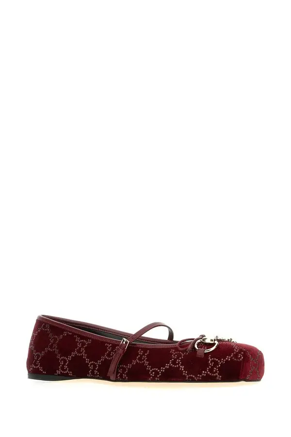 Gucci Mary Jane Flats With Horsebit Detailing