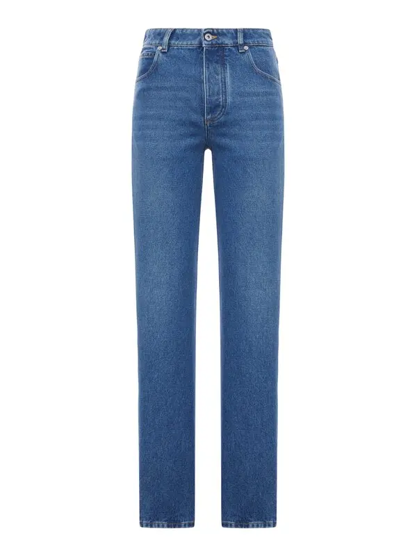 Bottega Veneta Straight Leg Jeans In Medium Indigo Wash