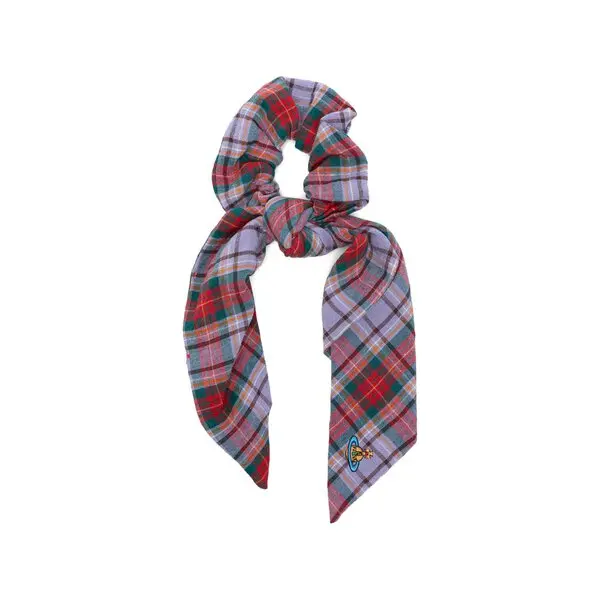 VIVIENNE WESTWOOD Scrunchie With Logo Embroidery - Purple