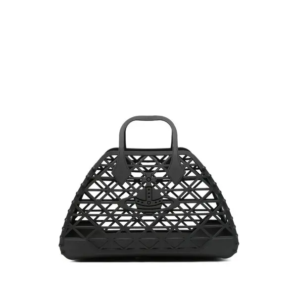 VIVIENNE WESTWOOD Tote Bag With Orb Logo Detail - Black