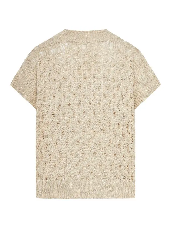 Brunello Cucinelli Linen And Silk Knitted Vest