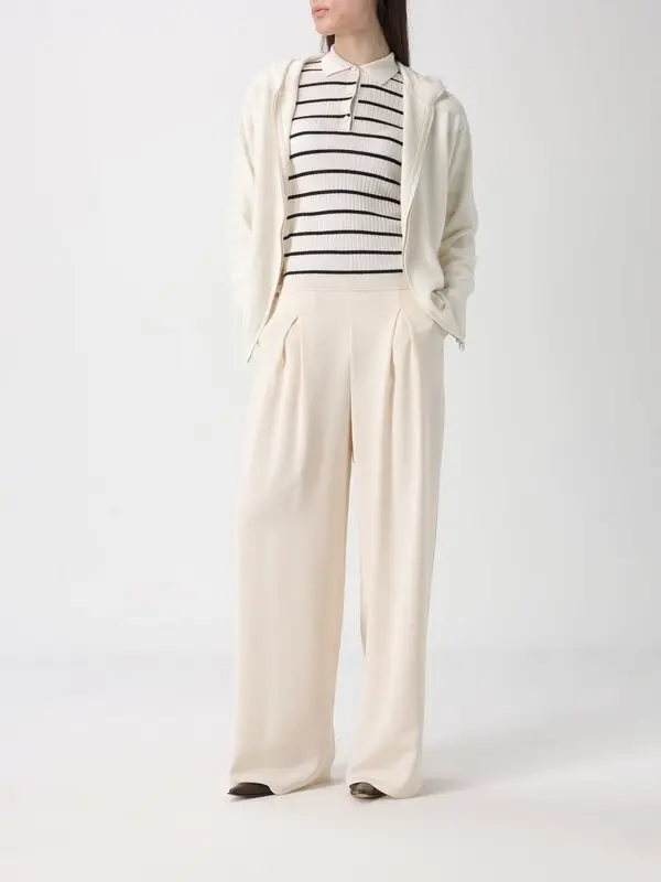 Max Mara Striped Cashmere Blend Polo Shirt - Blue