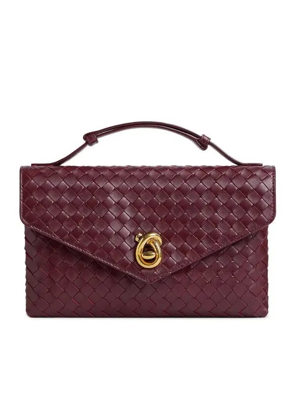 Bottega Veneta Knot Lock Bag In Leather - Multicolor