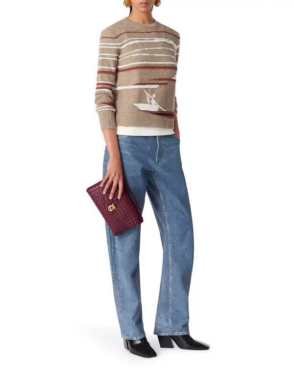 Bottega Veneta Knot Lock Bag In Leather - Multicolor
