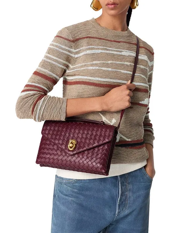 Bottega Veneta Knot Lock Bag In Leather - Multicolor