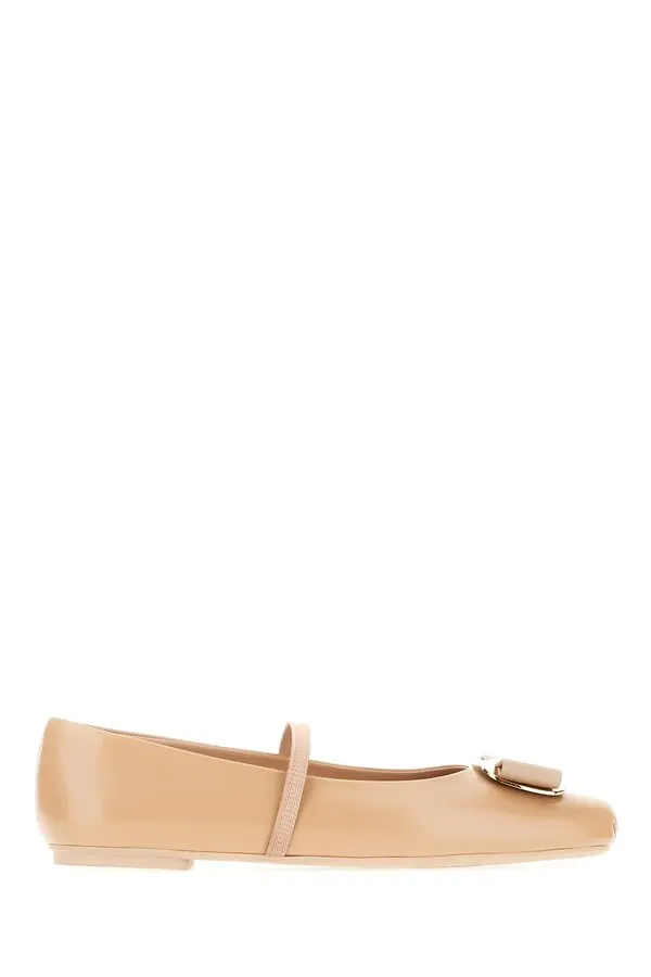 FERRAGAMO Ballet Flats With Bow Detail - Multicolor