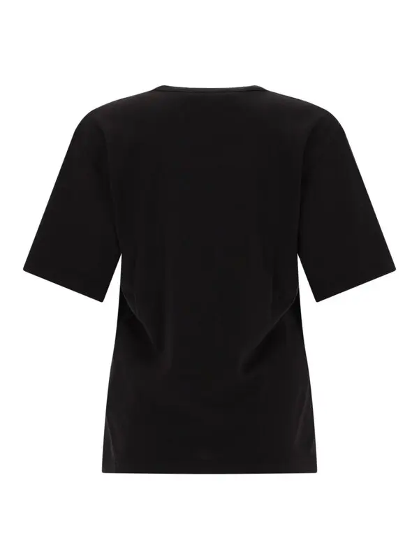 LEMAIRE Ribbed Cotton T-shirt - Black