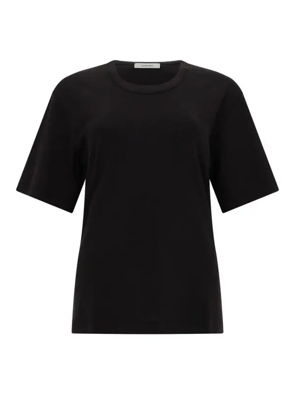 LEMAIRE Ribbed Cotton T-shirt - Black