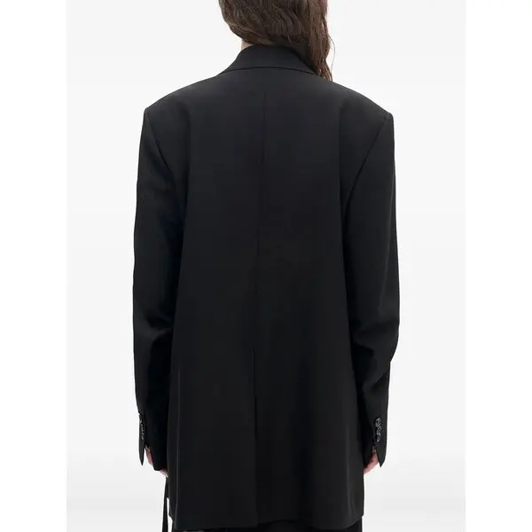ANN DEMEULEMEESTER Button-fastening Blazer With String Embellishments