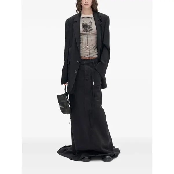 ANN DEMEULEMEESTER Button-fastening Blazer With String Embellishments