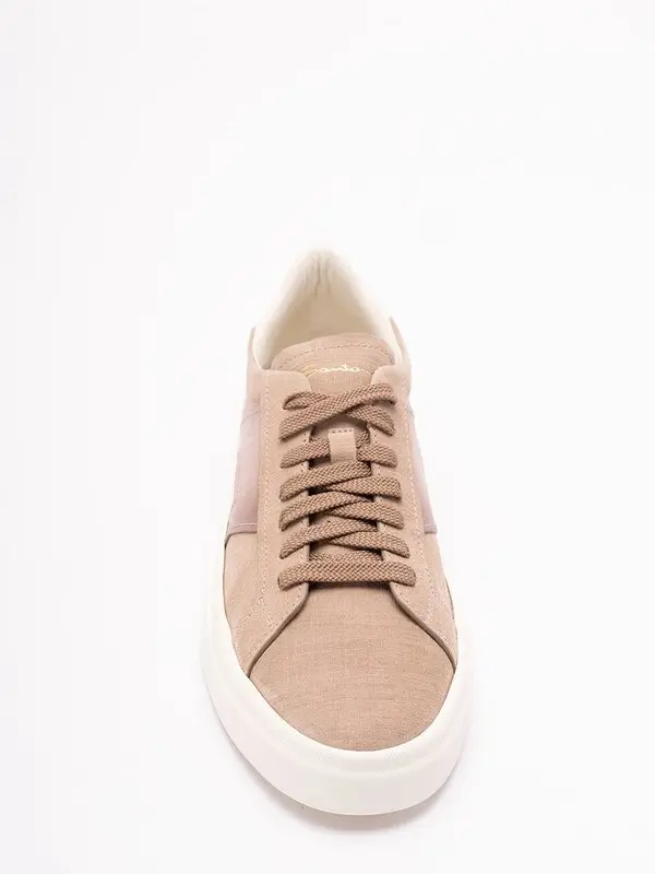 Santoni Calf Leather Lace-up Sneakers - Multicolor