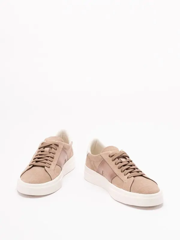 Santoni Calf Leather Lace-up Sneakers - Multicolor