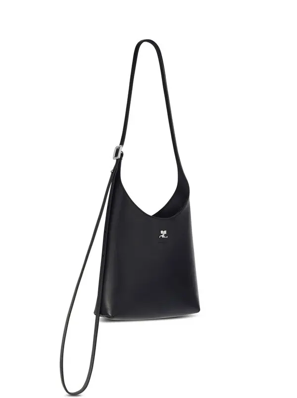 COURREGES Small Leather Tote Bag