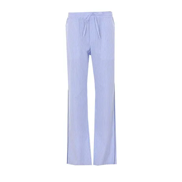 Dolce & Gabbana Striped Poplin Trousers - Blue
