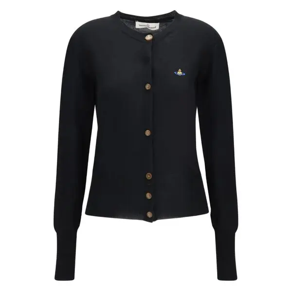 VIVIENNE WESTWOOD Cotton Cardigan With Orb Logo