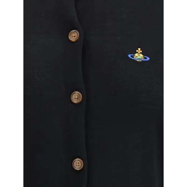 VIVIENNE WESTWOOD Cotton Cardigan With Orb Logo