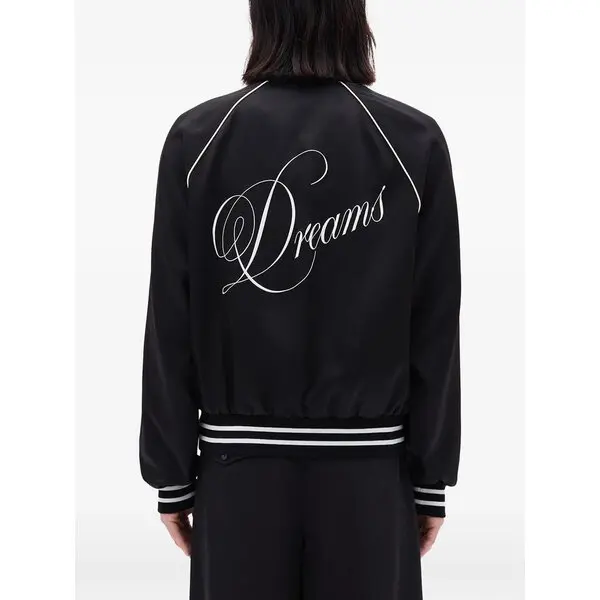 ANN DEMEULEMEESTER Acetate And Viscose Blend Bomber Jacket