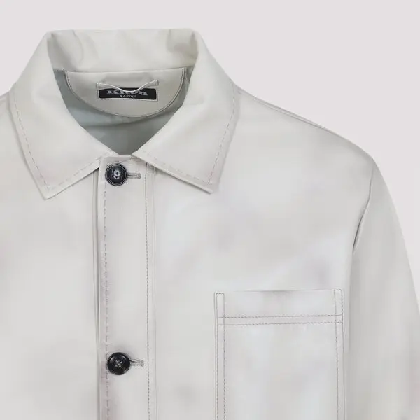 Kiton Lamb Leather Jacket