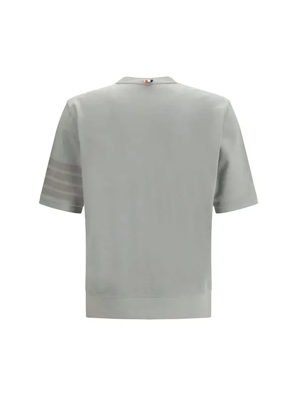 Thom Browne 4-bar Cotton Jersey T-shirt - Gray
