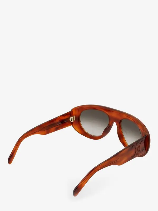 Celine Acetate Sunglasses With Embossed Triomphe Logo - Multicolor